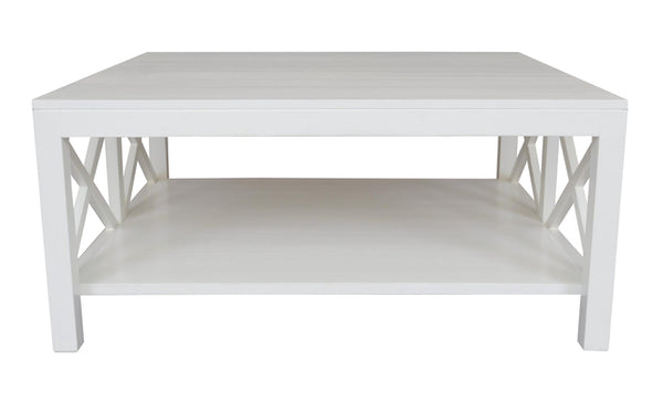 Hamptons Crossed Side coffee table - white – INTERIOR COLLECTIONS